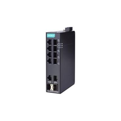 中国 Portable Moxa EDS-2010-ML  Series switch 8+2G-port Gigabit unmanaged Ethernet switches 販売のため