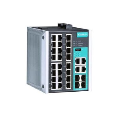 China Multifunctional Moxa EDS-528E Series switch 24+4G-port Gigabit managed Ethernet switches Te koop