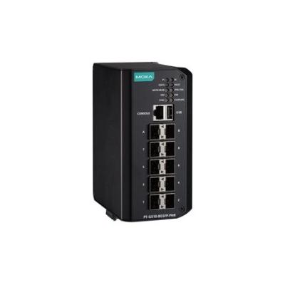 中国 Durable Moxa PT-G510 Series switch 10-port Layer 2 full Gigabit PRP/HSR managed Ethernet switches 販売のため