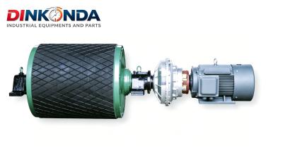 China Outboard Drum Motorized Conveyor Pulley Reducing Roller Rubber Wrap Adhesive for sale