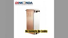 DINKONDA Nickel Brazed Heat Exchanger No Gasket Leaks