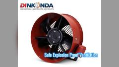 DINKONDA Explosion Proof FRP Axial Fan Industrial Safety