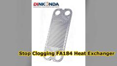 FA184 Wide Channel Heat Exchanger Plates Stop Clogging