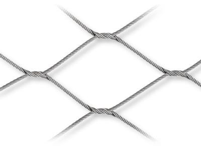China Stainless steel knotted mesh/stainless steel zoo mesh/aviary mesh for sale