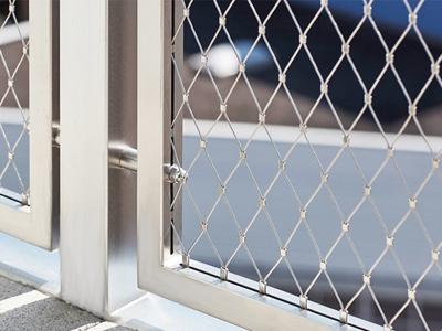 China Stainless steel cable mesh/stainless steel wire rope mesh/inox webnet for sale