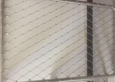 China Stainless steel wire rope mesh for staircase / stainless steel balustrade net mesh for sale