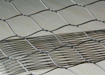 China AISI 316 Flexible stainless steel cable mesh for zoo enclosure / zoo mesh fence for sale
