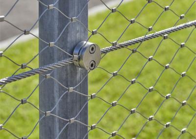 China Flexible stainless steel wire rope safety mesh / inox railing netting for sale
