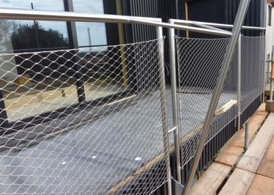 China 316 Flexible stainless steel railing infill cable mesh / balustrade rope mesh for sale