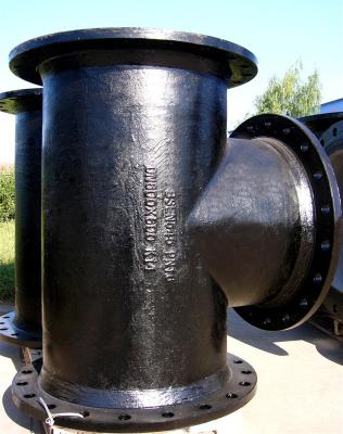 China Ductile Iron All flanged tee for sale