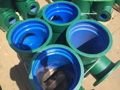China Double socket tee with flange branch for sale