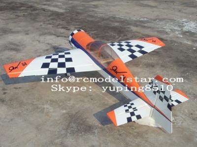 Cina L'aeroplano elettrico di abitudine YAK54 DLE 30cc RC modella con apertura alare 1850mm in vendita