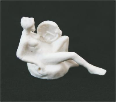 Cina Figure antiche cinesi nude bianche B18-01 del modello di scala della scultura 3D in vendita