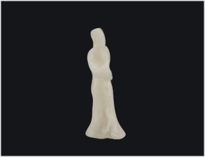Cina MD18 1 * 2.5 cm giada bianca scultura 3D scala modello cinese antiche figure in vendita
