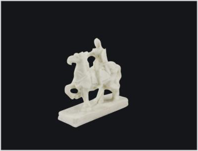 Cina MD06 Giada bianca scultura 3D scala modello Cavalier 3 * 3,2 cm in vendita