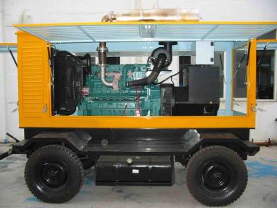 China 100kVA el remolque Cummins acciona el sistema de generador diesel en venta