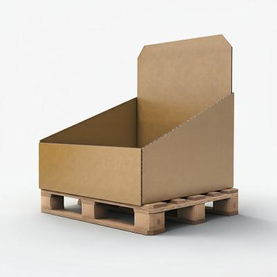 China Custom Corrugated Cardboard Display Stands Glossy Lamination For Promotion / Advertising for sale