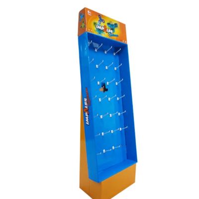 China Lightweight Pegboard Hook Display Wall Mounted Cardboard Point Of Purchase Displays for sale