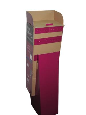 China Corrugated Cardboard Pegboard Hook Display Eco Friendly Wall Mounted for sale