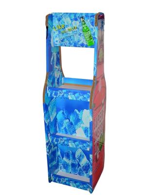 China Flat Packed Honeycomb Board Display Stands For Beer Customized for sale