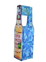 China Flat Packed Honeycomb Board Display Stands For Beer Customized for sale