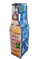 China Flat Packed Honeycomb Board Display Stands For Beer Customized for sale