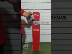 Vrijstaande metalen beeldschermen voor Coca-Cola 500 lbs gewicht