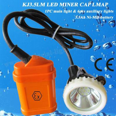 Cina Luce ricaricabile KJ3.5LM di estrazione mineraria di ATEX 3.5Ah LED con 4000lux, lampada di sicurezza della miniera in vendita
