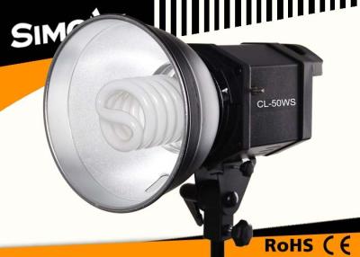 China 50W Spiral Lamp Cool Continuous Fluorescent Photography Lights with Umbrell Hole for sale