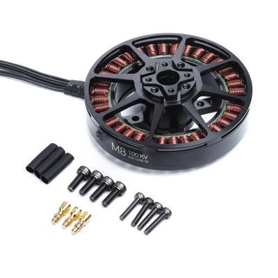 Cina M8C10 EEE Motore a corrente continua senza spazzole con cavo di silicone nero da 80 mm 16 Awg in vendita