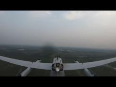 Witte ooievaar Verticaal opstijgen en landen VTOL Vliegtuig met vaste vleugels + aandrijfsysteem