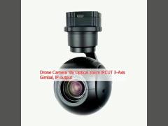 Caméra du drone 10x Zoom optique IRCUT Sortie IP de 3 axes