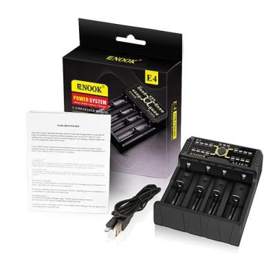 Cina Enook E4 Li Ion Batteries Caricabatterie Scarica con carica di Ake DC 3.6V / 3.7V in vendita