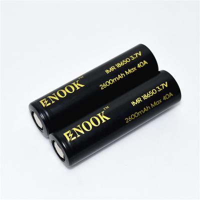 China Enook high discharge rate 18650 globe battery enook 18650 2600mAh 40A 18650 lithium ion battery for sale