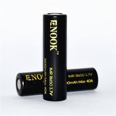 China Enook high discharge rate 18650 globe battery enook 18650 2600mAh 40A 18650 lithium ion battery for sale