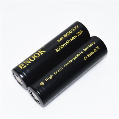 中国 18650 再充電可能なリチウムイオン電池セル 3.7V 3600mAh フラットトップタイプ 販売のため
