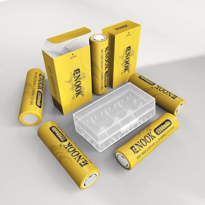 Cina Doublepow Prezzo all'ingrosso 18650 3.7V 2200mah batteria ricaricabile 40A 3.7V mod 18650 batteria gialla agli ioni di litio in vendita