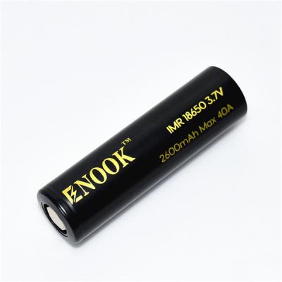 Cina Enook alta velocità di scarica 18650 batteria ricaricabile 2600mah 20A cella della batteria 3.7V in vendita