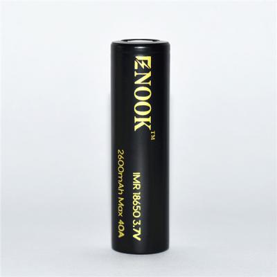 Cina Enook alta velocità di scarica 18650 batteria ricaricabile 2600mah 20A cella della batteria 3.7V in vendita