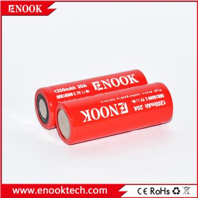 Cina Batteria ricaricabile agli ioni di litio Cella 1200mAh 20A 3.7 V 18500 Batteria al litio in vendita