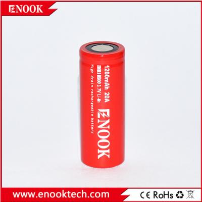 Cina Batteria ricaricabile agli ioni di litio Cella 1200mAh 20A 3.7 V 18500 Batteria al litio in vendita