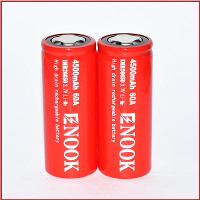 China 3.7V 4500mAh 60A IMR Rechargeable Battery Li Mn 26650 Battery Cell for sale