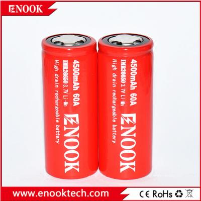 Cina Batteria ricaricabile a ioni di litio cilindrica 26650 Alta capacità 4500mah 3.7V in vendita