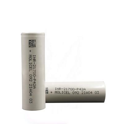 China Authentic original grade-A molicel P42A INR-21700 4200MAH 3.6v lithium rechargeable battery for sale
