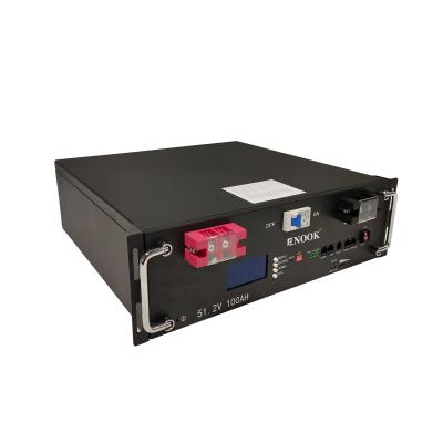 Cina 51.2V Black LiFePO4 Rack Mounted Server Batteries For Communication Backup Power in vendita