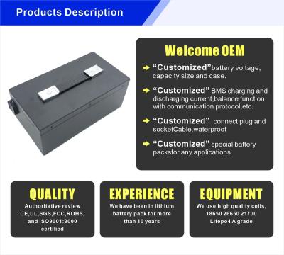 Cina Enook Fossato di ferro modulo di batteria intercambiabile 48V 72V 50Ah 100Ah ricaricabile Li-ion Lifepo4 batteria in vendita