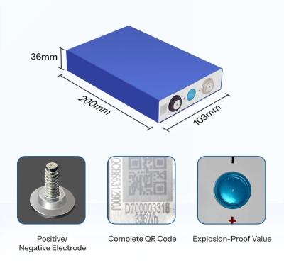 Cina Grado A 8000 Cicli Batterie agli ioni di litio da 3,2 V 50ah 105ah 120ah 280ah 12v 24v 48v Batterie Lifepo4 in vendita