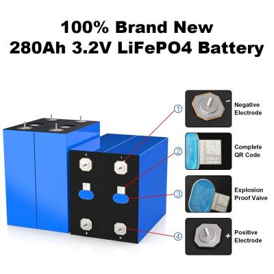 Cina 6000 Vita del ciclo 3.2V 50Ah 100AH 200AH 304AH 310AH Litio ferro fosfato ciclo profondo batteria in vendita