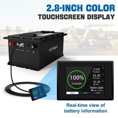 Cina 51.2V/72V Durable Power Lithium Ion Golf Cart Battery With Smart BMS in vendita
