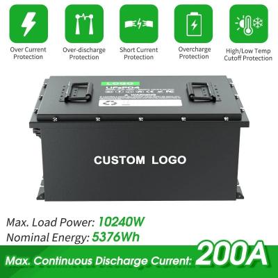 Cina 36V 48V 72V 96V 100Ah 200Ah 300Ah LiFePO4 Golf Cart Battery With 150A Continous Discharge in vendita